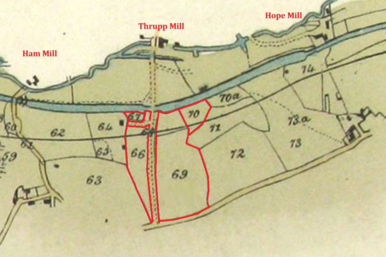 Elizabeth Wathen's Land that John Ferrabee is leasing at Thrupp on ...